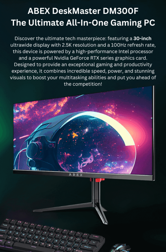 ABEX DeskMaster DM300F | CORE i7 | 16GB to 64GB RAM | AIO PC